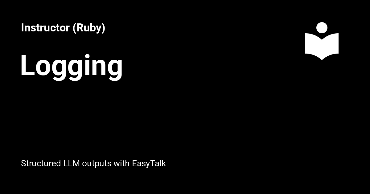 Logging - Instructor (Ruby)