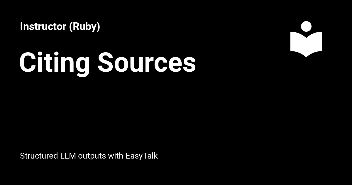 Citing Sources - Instructor (Ruby)